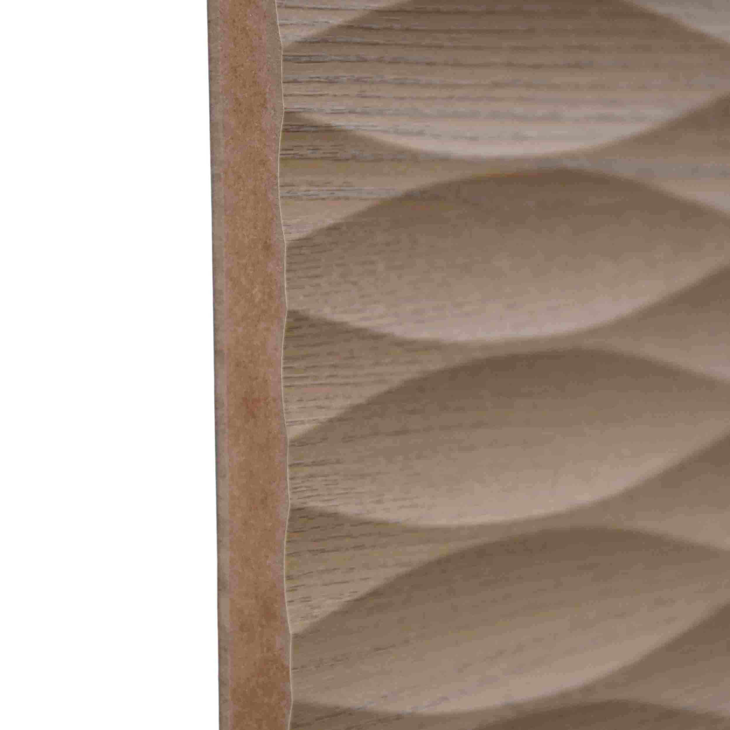 Embossed 3D Decorative Wall Panels Veneered MDF Board For TV Background