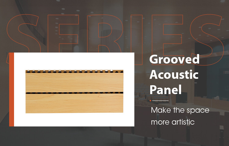 Grooved Wooden Acoustic Panels Interior Conference Hall Wood Wall ...