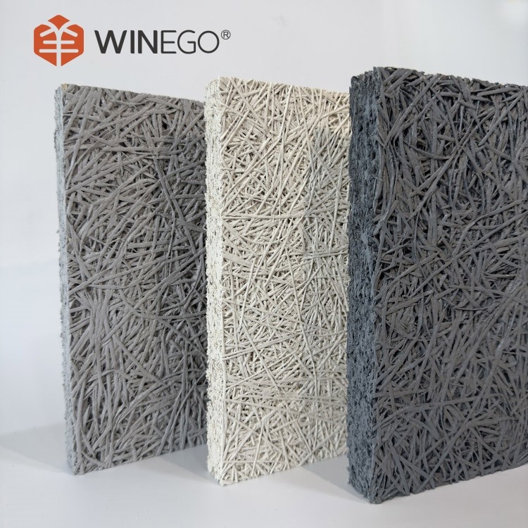 Natural / Painting Color Acoustic Wood Wool Panels Long Lasting ...