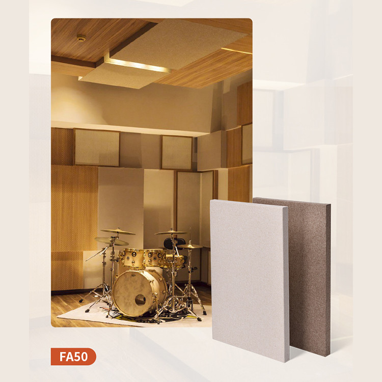 Custom Different Colors Fabric Acoustic Panels With High Density For Walls