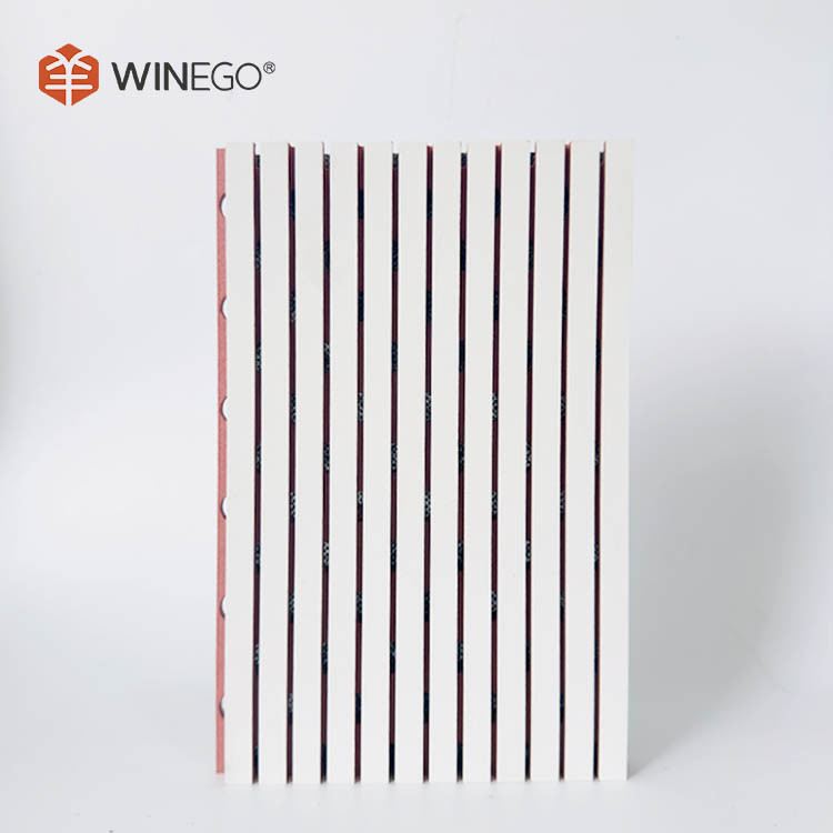 Custom Color Grooved Acoustic Wood Wall Panels 15mm For Aesthetically ...