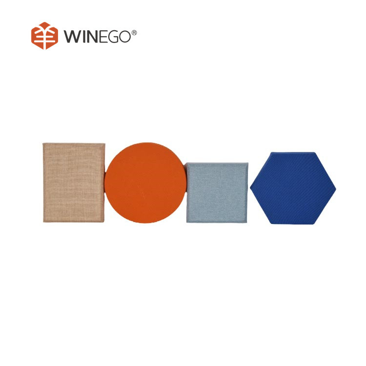 Multiple Shapes Art Fabric Wrapped Acoustic Panels For Interior Decoration